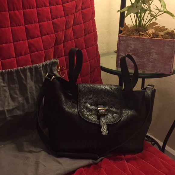 Meli Melo | Bags | Brand New Black Leather Meli Melo Bag In Medium ...